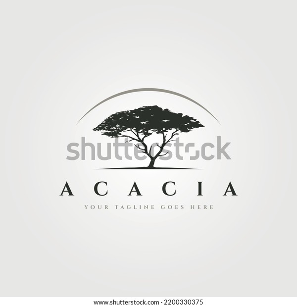 아카시아 트리 로고 빈티지 벡터 기호 스톡 벡터(로열티 프리) 2200330375 | Shutterstock