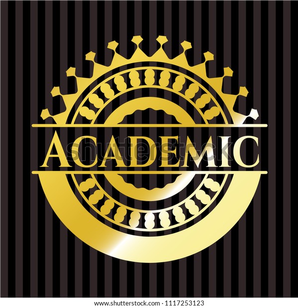 Academic Gold Emblem Stock Vector (Royalty Free) 1117253123 | Shutterstock