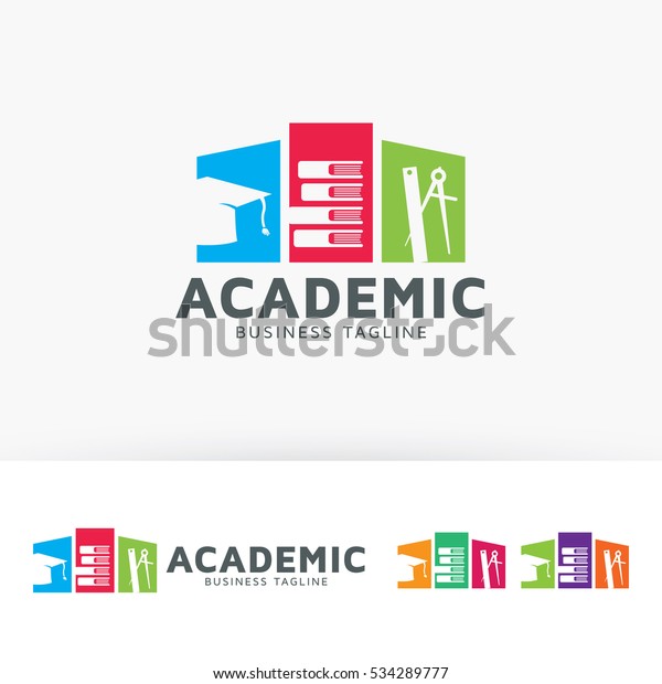Academic Library School University Vector Logo Stock Vector (Royalty ...
