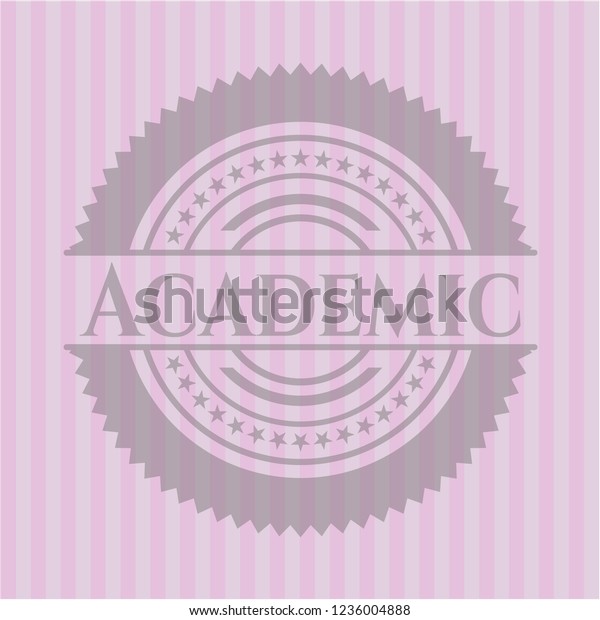 Academic Pink Emblem Stock Vector (Royalty Free) 1236004888 | Shutterstock