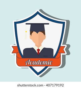 Academic Student Design Stock Vector (Royalty Free) 407179162 ...