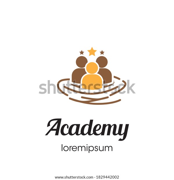 Academy Logo Symbol Icon Template Design Stock Vector (Royalty Free ...