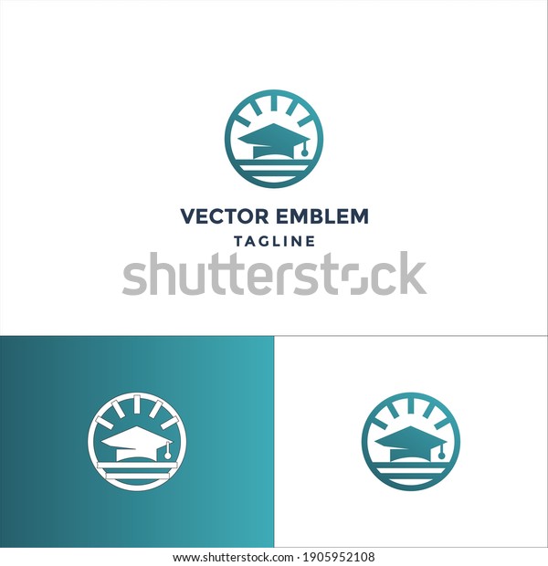 Academy Logo Vector Icon Illustration Stock Vector (Royalty Free ...