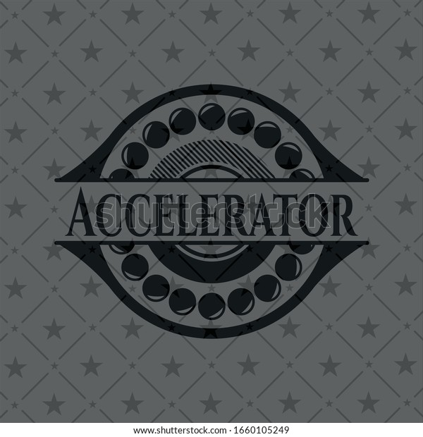 Accelerator Dark Badge Vector Illustration Detailed Stock Vector ...