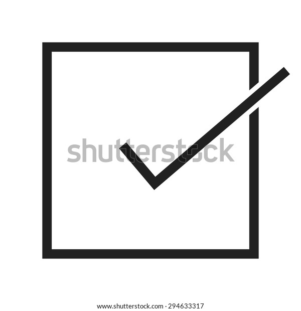 Accept Check Check Mark Checklist Icon Stock Vector (Royalty Free ...