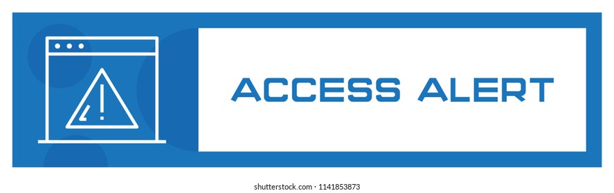 Access Alert Icon Concept Stock Vector (Royalty Free) 1141853873 ...