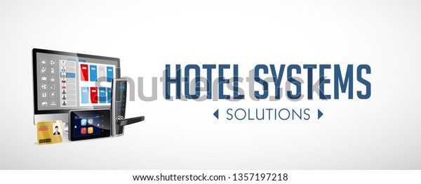 Access Control Management System Hotels Hospitals Stock Vector (Royalty ...
