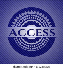 Access Emblem Jean Background Stock Vector (Royalty Free) 1117355525 ...