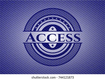 Access Emblem Jean Texture Stock Vector (Royalty Free) 744121873 ...