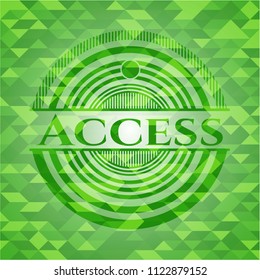 Access Green Mosaic Emblem Stock Vector (Royalty Free) 1122879152 ...