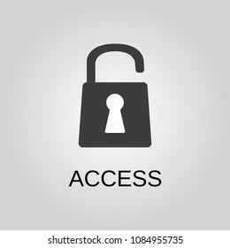 Access Icon Access Symbol Flat Design Stock Vector (Royalty Free ...