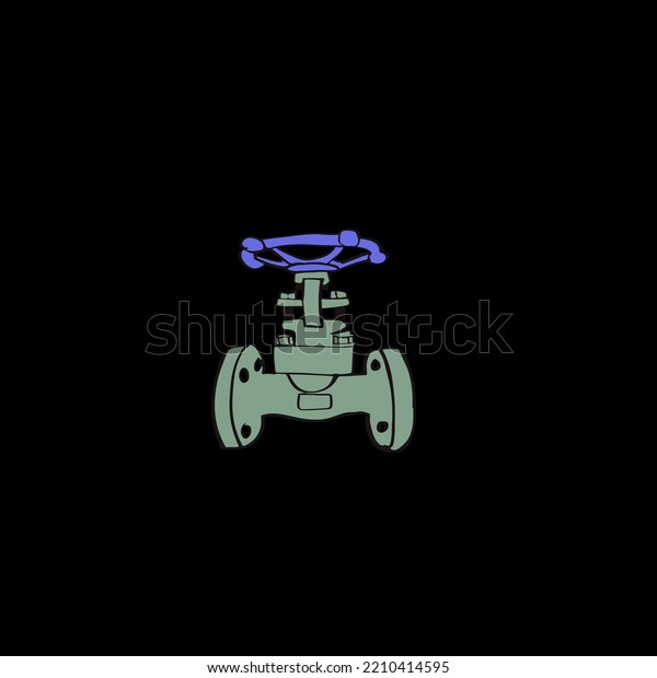 Accessories Gate Valve Ansi 150 Vektor Stock Vector (Royalty Free ...