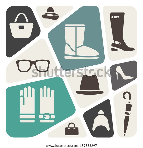 Accessories Theme Background Stock Vector (Royalty Free) 159536297