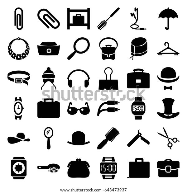 Accessory Icons Set Set 36 Accessory: เวกเตอร์สต็อก (ปลอดค่าลิขสิทธิ์ ...