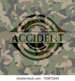 Accident On Camo Texture Stock Vector (Royalty Free) 733872643 ...