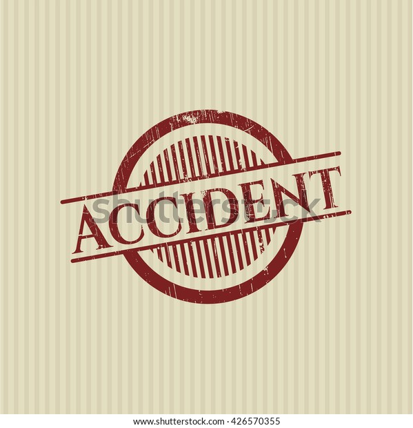 Accident Rubber Grunge Texture Stamp Stock Vector (Royalty Free ...