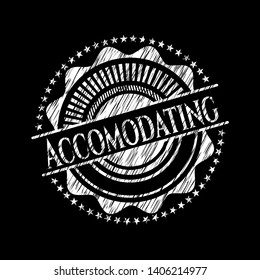 Accomodating On Blackboard Vector Illustration Detailed Stock Vector ...