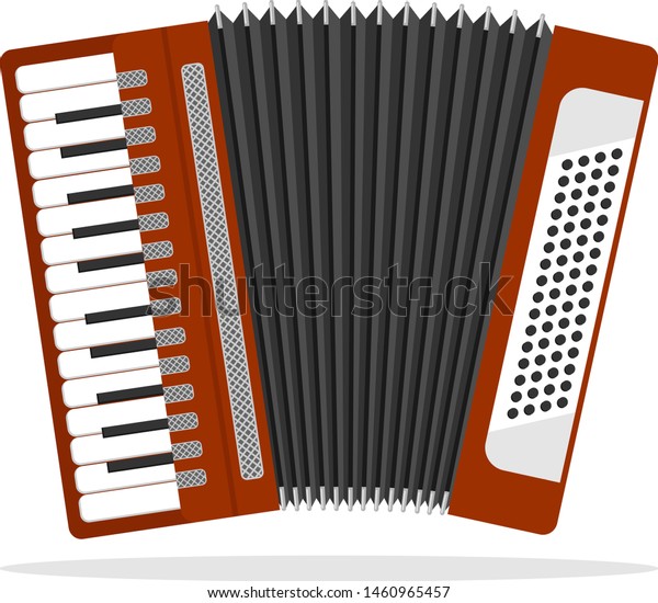Accordion Button Accordion Accordion Isolated On Stock Vector (Royalty ...
