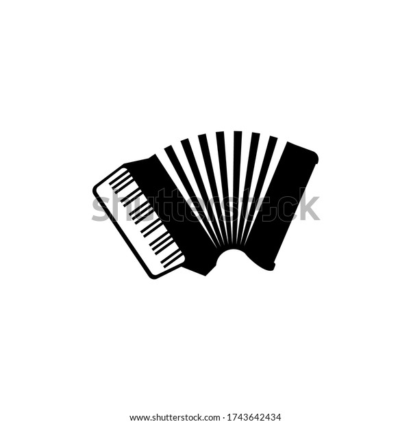 Vector aislado de plantilla de diseño gráfico de acordeón