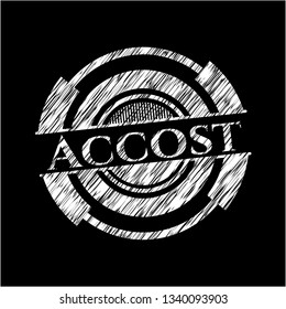 Accost Chalkboard Emblem Stock Vector (Royalty Free) 1340093903 ...