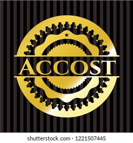 Accost Gold Emblem Stock Vector (Royalty Free) 1221507445 | Shutterstock