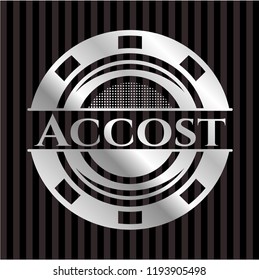 Accost Silver Emblem Badge Stock Vector (Royalty Free) 1193905498 ...