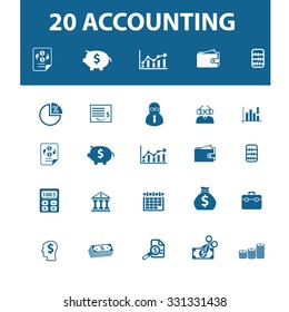 Accounting Icons Stock Vector (Royalty Free) 329046110