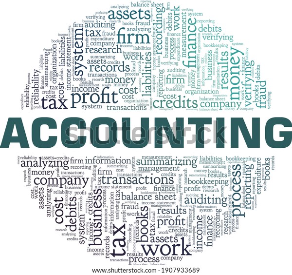Accounting Vector Illustration Word Cloud Isolated Stock Vector ...