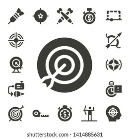 Accuracy Icon Set 17 Filled Accuracy Stock Vector (Royalty Free ...