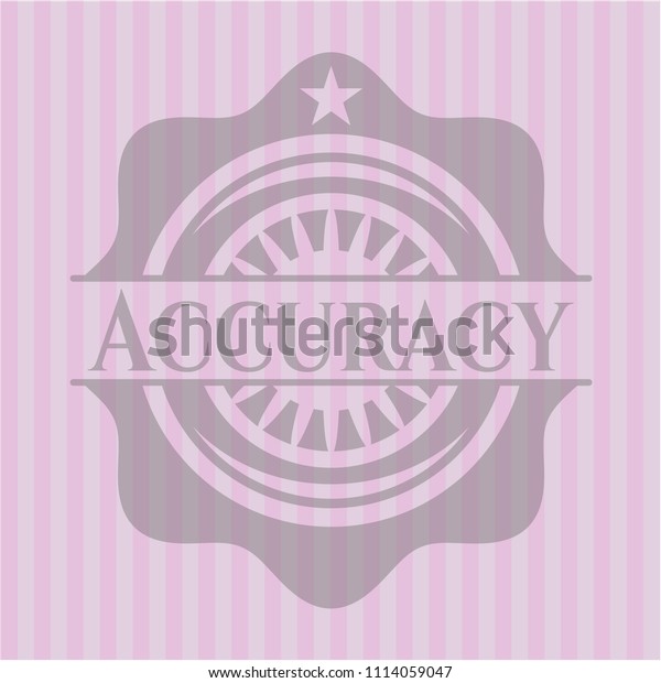 Accuracy Pink Emblem Retro Stock Vector (Royalty Free) 1114059047 ...