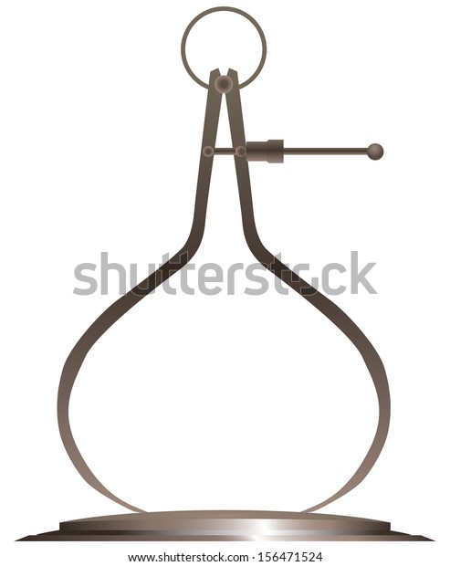 Accuracy Symbol Industrial Measurement Tool Calipers Stock Vector ...