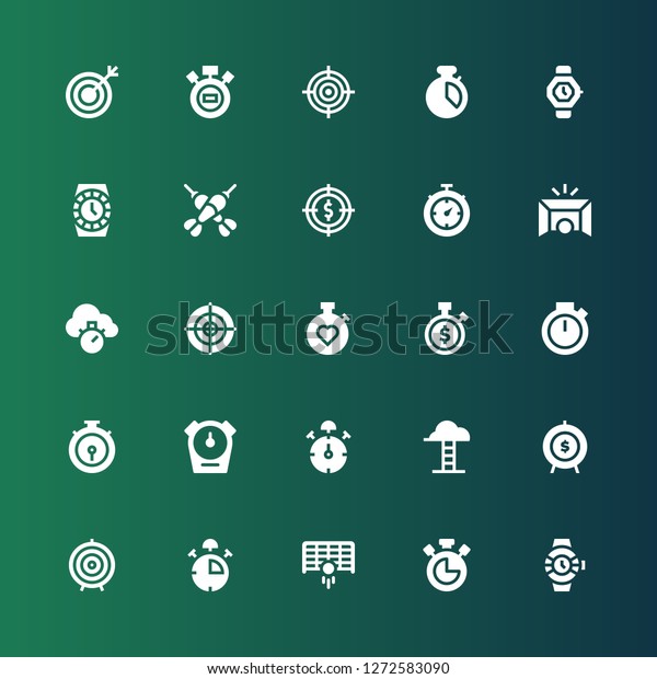 Accurate Icon Set Collection 25 Filled Stock Vector (Royalty Free ...