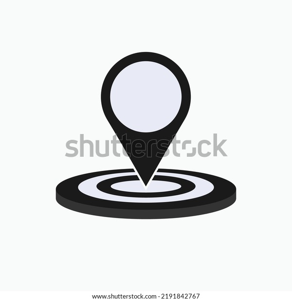 Accurate Location Icon Exact Place Symbol Stock Vector (Royalty Free ...