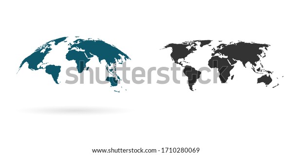 Accurate Vector World Map High Resolution Stock Vector (Royalty Free ...