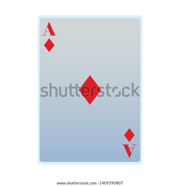 Ace Diamonds Card Icon Cartoon Vector Stock Vector (Royalty Free ...