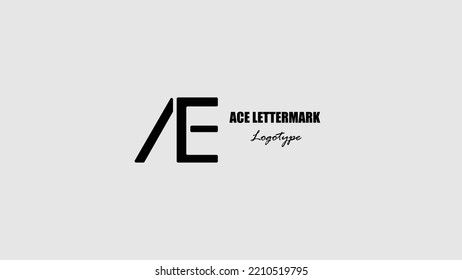 Ace Lettermark Logotype Combination Letters C Stock Vector (Royalty ...