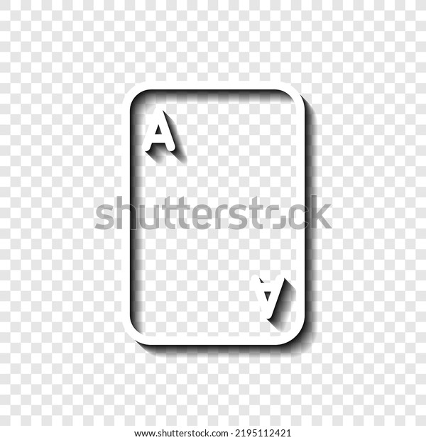 Ace Playing Card Simple Icon Vector Stock Vector (Royalty Free ...