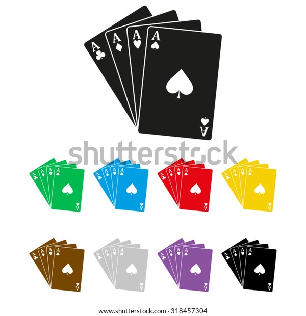 Ace Playing Card Vector Icon Stock Vector (Royalty Free) 318457304 ...