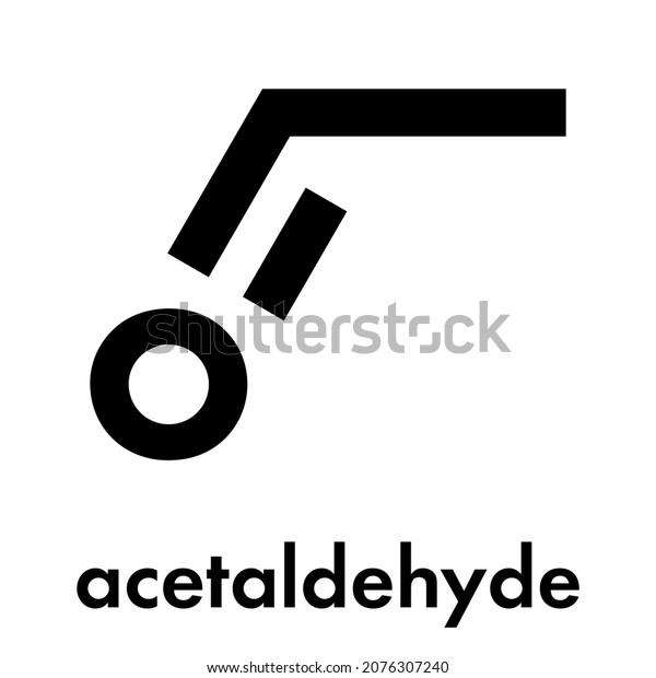 Acetaldehyde Ethanal Molecule Chemical Structure Acetaldehyde Stock ...