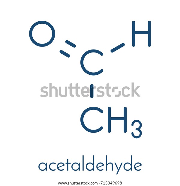 Acetaldehyde Ethanal Molecule Chemical Structure Acetaldehyde Stock ...