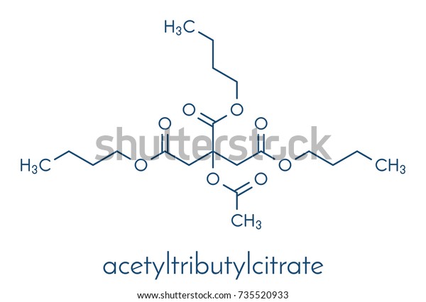 Acetyl Tributyl Citrate Atbc Plasticizer Molecule 스톡 벡터(로열티 프리) 735520933