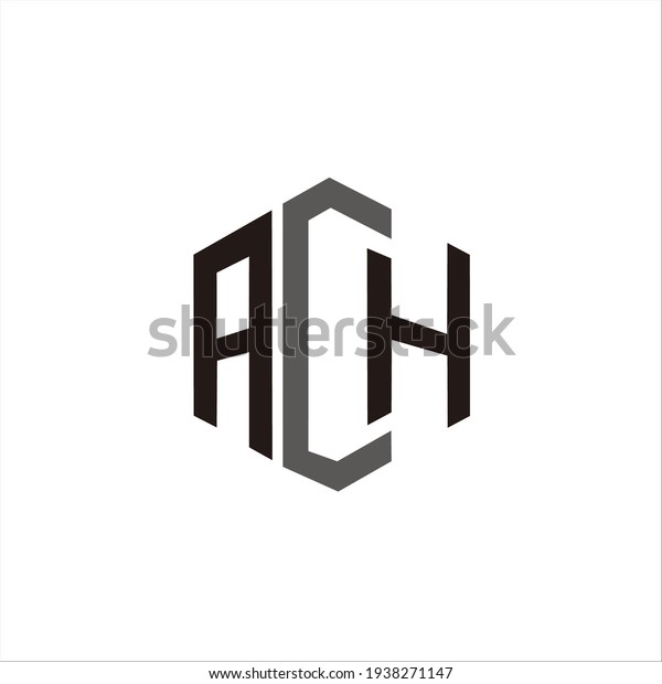 Ach Letters Logo Design Your Company Stock Vector (Royalty Free) 1938271147