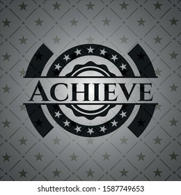 Achieve Black Badge Vector Illustration Detailed Stock Vector (Royalty ...
