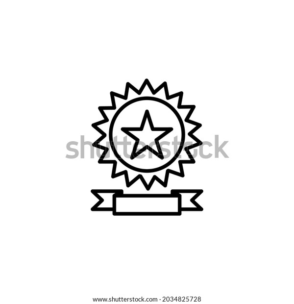 Achieve Vector Icon Achievement Symbol Medal Stock Vector (Royalty Free ...