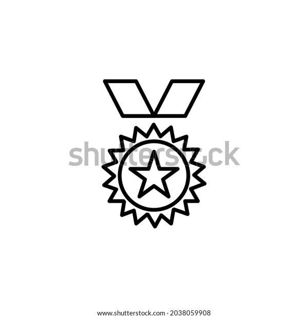 Achieve Vector Icon Achievement Symbol Medal Stock Vector (Royalty Free ...