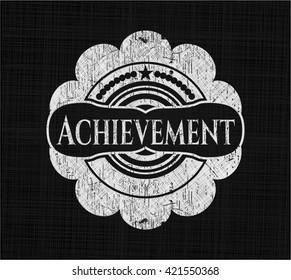 Achievement Chalkboard Texture Stock Vector (Royalty Free) 421550368 ...