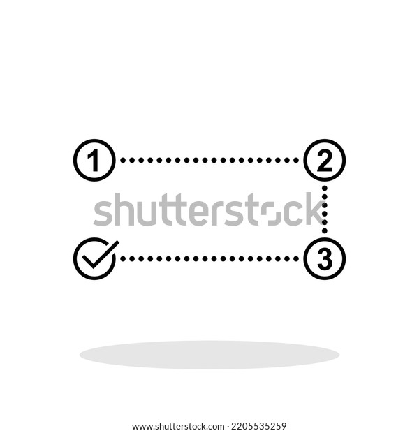 Achievement Steps Icon Trendy Flat Style Stock Vector (Royalty Free ...