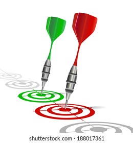 Achieving Goal Vector Image Over White Stock Vector (Royalty Free ...