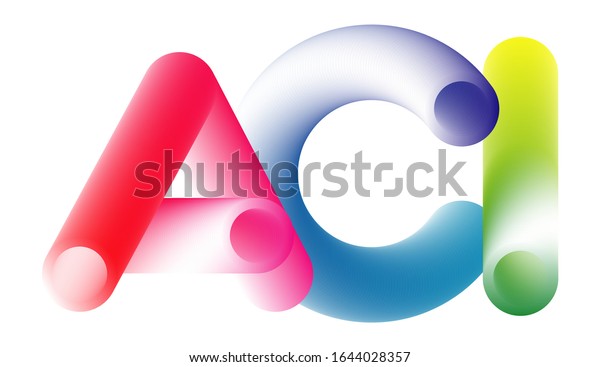 Aci Icon Logo On White Background Stock Vector (Royalty Free ...