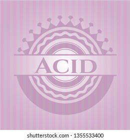 Acid Badge Pink Background Stock Vector (Royalty Free) 1355533400 ...